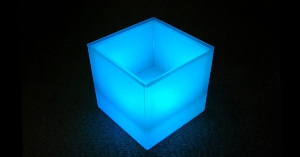 Olympic Party Hire | LED Cube Ice Bucket