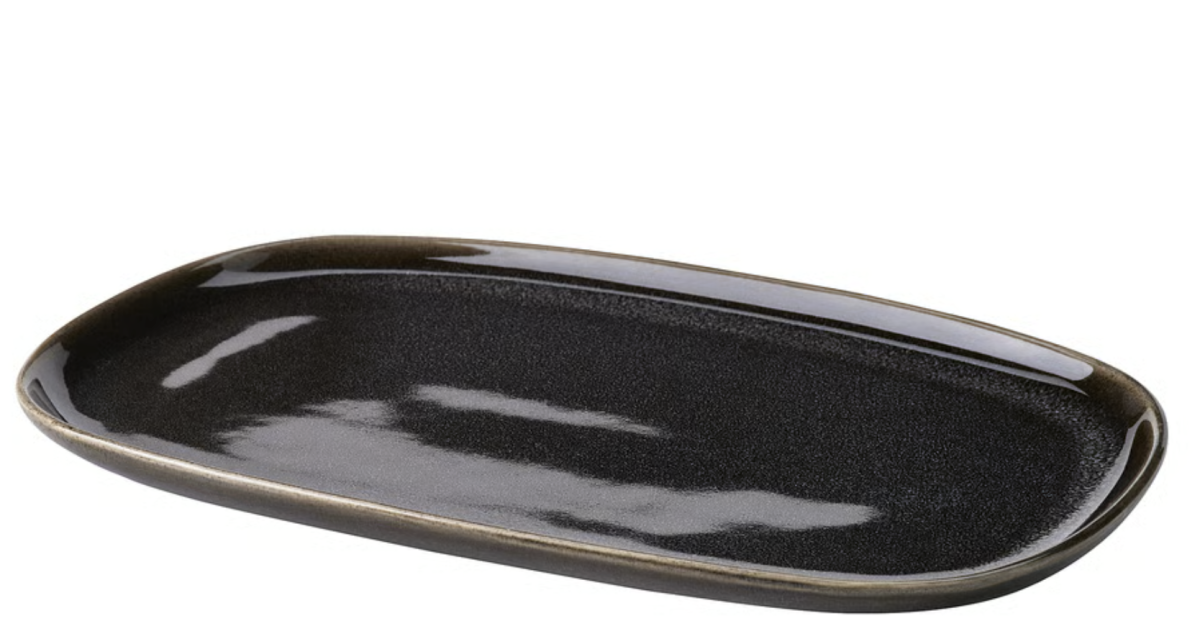 Olympic Party Hire | Serving Plate - Dark Grey