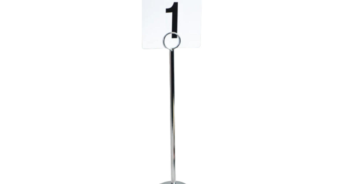 Olympic Party Hire | Table Numbers Stand