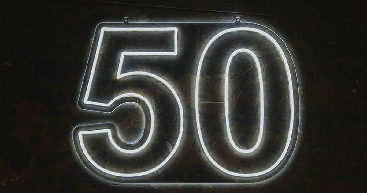 Olympic Party Hire | 50 - Neon Sign - White