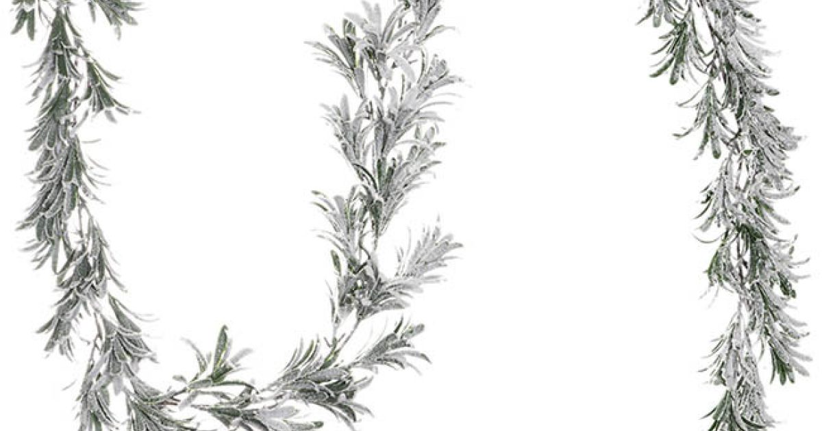 Olympic Party Hire | Snow Flocked Mistletoe Garland