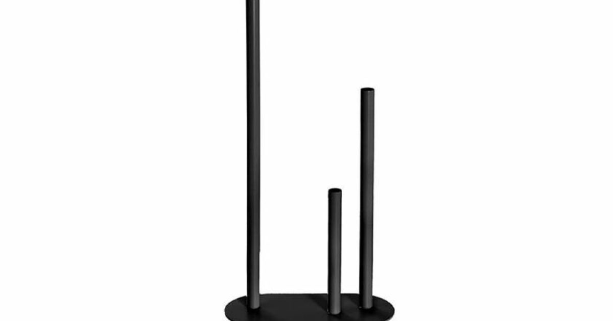 Olympic Party Hire | Three Stem Bud Vase - Black